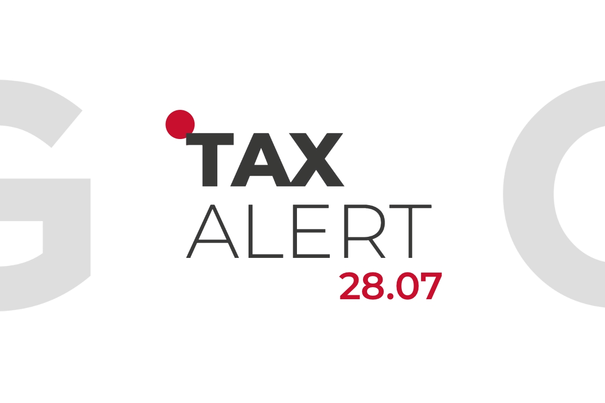 TAX ALERT 28.07.2023 | Дайджест головних податкових новин