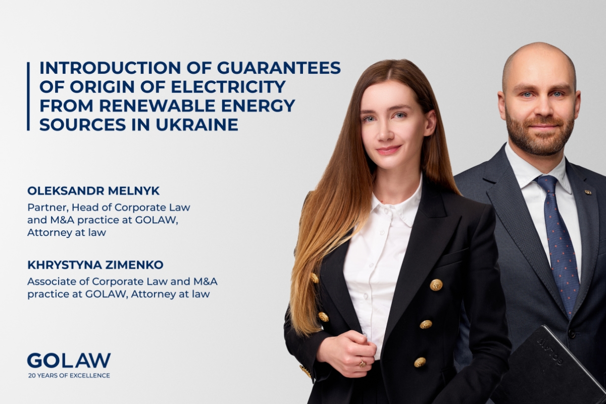 Guarantees Of Origin For RES Electricity In Ukraine