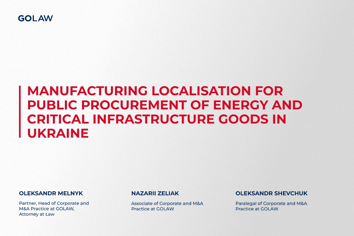 Manufacturing Localisation for Public Procurement of Energy and ...